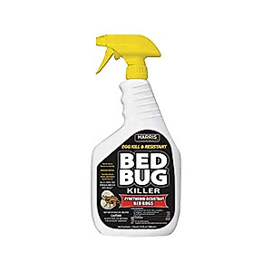 HARRIS White Label Bed Bug Killer, Liquid Spray with Odorless and Non-Staining Extended Residual Kill Formula (32oz)