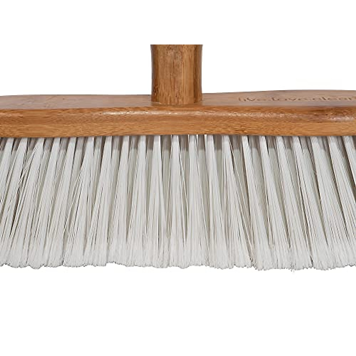 Harper Live.Love.Clean. Smooth Surface Bamboo Household Broom for Indoor Sweeping of Pet Hair, Dirt, Dust on Hardwood Floors, Tile, and Laminate