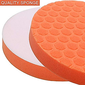 LANIAKEA 5 Pcs Buffing Pads 7 Inch Polishing Pads Kit 180mm Car Sponges Buffing Wheel for Car Buffer Polisher Detailing Repair Waxing Sanding