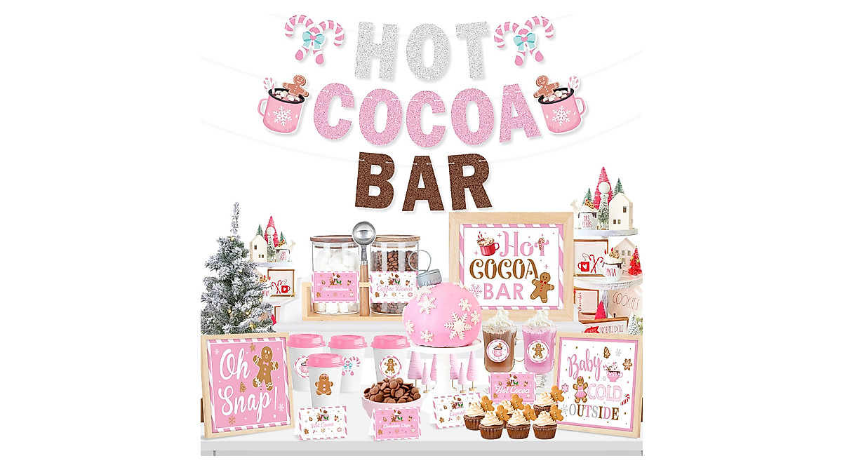 Hot Cocoa Bar Kit for Winter & Christmas Parties