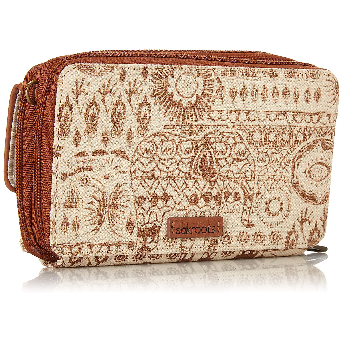 Sakroots Women's Luna, Tobacco Batik World