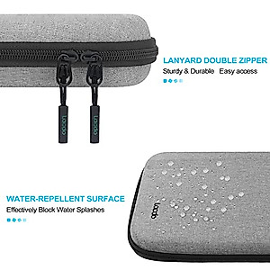 Lacdo Hard Tablet Sleeve Portfolio Case for 10.9 inch New iPad / 11 inch iPad Pro | 10.2 inch iPad / 10.9" iPad Air 5 4/10.5" iPad Pro Air, Galaxy Tab A8 10.5" Protective Carrying Storage Bag, Gray