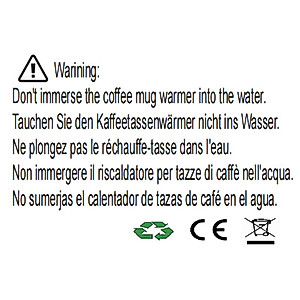 Mug Warmer for Coffee, Electric Coffee Warmer with Aluminum Metal Panel, 131℉ Beverages Coffee Warmer for Heating Coffee, Milk, Tea, Cocoa, Gifts for Coffee Lovers