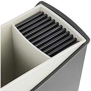 Hutzler Cutlery Drainer with Knife Slots, Gray