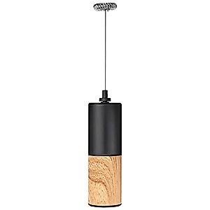 VanlonPro Electric Milk Frother Foam Maker, Milk Frother for Coffee, Wood Pattern Printed, Handheld Battery Operated Whisk Drink Mixer, Mini Foamer for Lattes,Cappuccino, Matcha, Hot Chocolate, Frappe