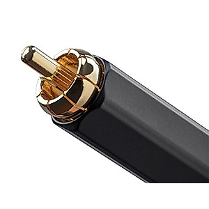 Monoprice Onix Series Digital Coaxial Audio/Video RCA Subwoofer CL2 Rated Cable, RG-6/U 75-ohm 12ft Black