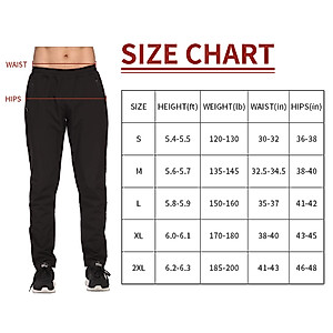 CQC Men's Fleece Cycling Bike Pants Windproof Thermal Athletic Sweatpants for Winter Outdoor Running Hiking Black M