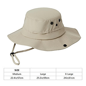 KANUT SPORTS Denali Boonie Sun Hat with Wide Brim Foldable for Fishing Hiking,Hunting, Golf Summer Hat for Men and Women(Olive Green,Large)