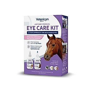 Vetericyn Plus All Animal Eye Care Kit | Eye Wash and Ophthalmic Gel Bundle to Flush, Lubricate, and Relieve Eye Irritations for Dogs, Cats, Horses, and All Animals. 3 Fl. Oz. Each (2 Count)