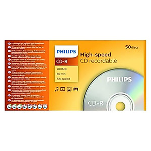 Philips CDR-80 (52x) 50pk Spindle