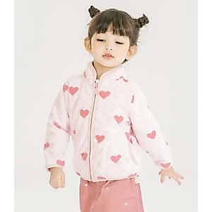 DILIBA Toddler Fleece Jacket Baby Boys Girls Lightweight Fall Winter Warm Coats 3T