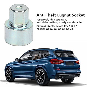 automotive wheel locks Wheel Lock Key i Theft Lugnut Socket Replacement for 1 3 5 6 7Series X1 X2 X3 X4 X5 X6 Z4(057 ) (054)