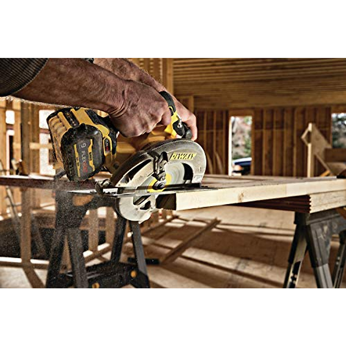 DEWALT FLEXVOLT 60V MAX* Circular Saw with Brake Kit, 7-1/4-Inch (DCS578X1)