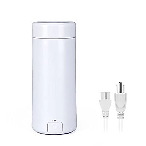 Portable Travel Electric Kettle Mini Thermos Fast Boil Teapot Heating Cup Stainless Steel Metal Bottle