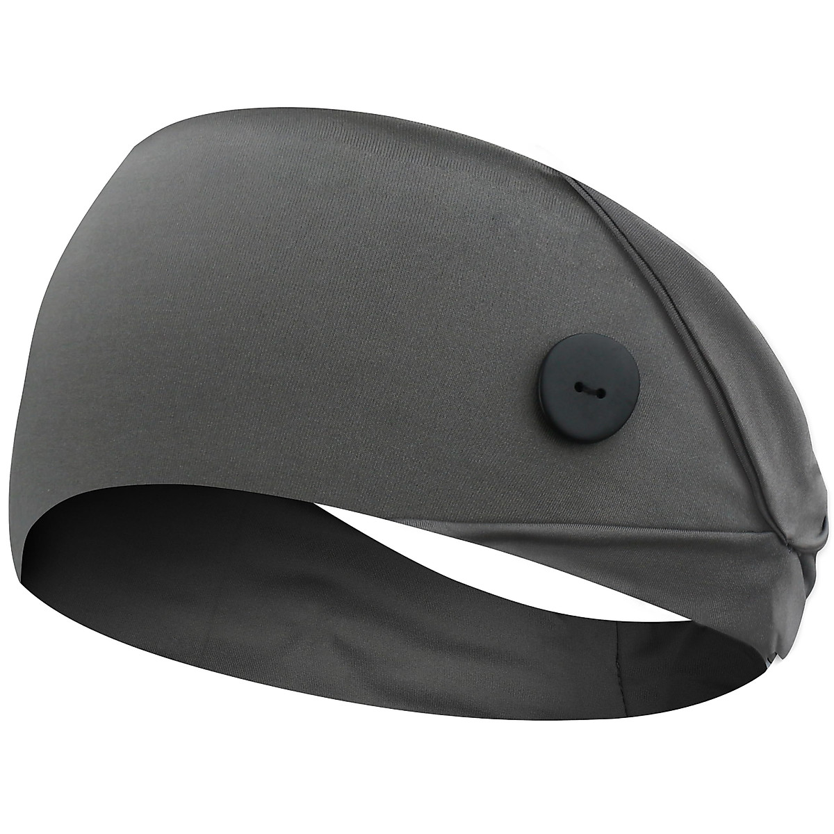 ABAMERICA Headbands with Button for Mask, Wide Nurses Headbands Non Slip Elastic Ear Protection for Women Men Doctors Sweatband Headband (BUTTON- 4 PACK COLOR13)