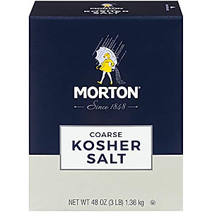 Morton Coarse Kosher Salt, 3 lbs. (pack of 2)