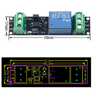 ANMBEST Relay Module with Optocoupler High/Low Level Trigger for Arduino (3, 3V Relay 1 Channel)