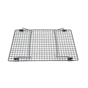 Checkered Chef Stainless Steel Stackable Cooling Racks - 2 Pack Stacking Cooling/Baking Racks - Each Rack 10 x 15" - Tiered Cooling Rack for Cooking, Cooling and Baking - Oven and Dishwasher Safe