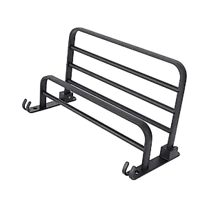 PRETYZOOM 1 Set Storage Rack Bath Towel Rack Towel Racks Bar Black Towel Hook Hanger Organizer Black Stand Vintage Bathroom Towel -Mounted Aviation Aluminum Space Aluminum