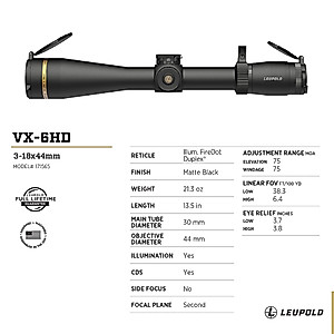 Leupold VX-6HD 3-18x44mm Riflescope