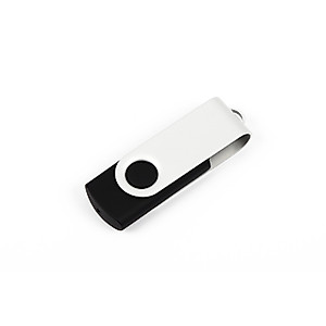 10-128 MB Flash Drive - Bulk Pack - USB 2.0 128MB Thumb Drive Stick Swivel Colored in Black