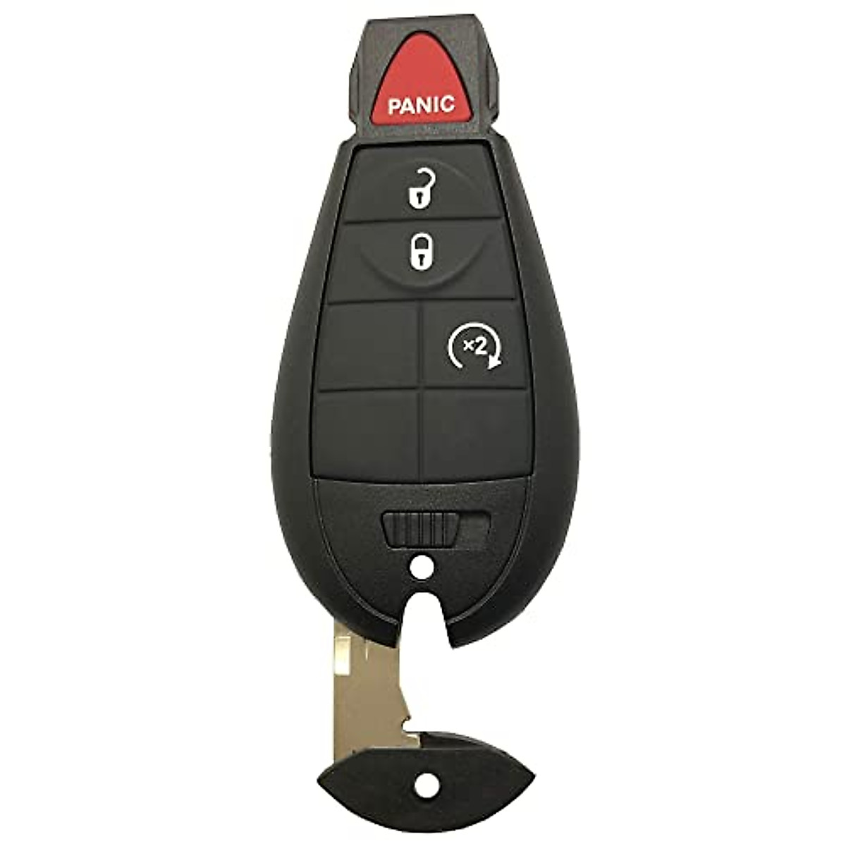 Horande Replacement Key Fob Cover Case fit for 2008-2015 Dodge Ram 1500 2500 3500 Truck Chrysler Jeep Keyless Entry Remote Control Key Fob Shell