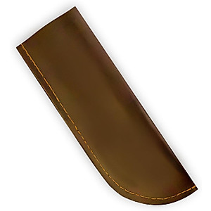 HA MAART Leather Cast Iron Skillet Pan Handle Cover for Frying Pan, Heat Protection, Kitchen Essentials(6'') (Brown), SPH-2024