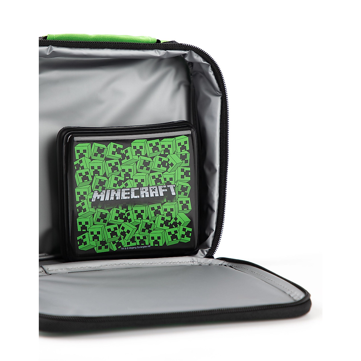Minecraft Lunch Bag Set Creeper (Lunch Box, Water Bottle, Snack Pot)