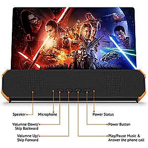 16’’ Screen Magnifier for Smartphone – Mobile Phone 3D Magnifier Projector Screen for Movies, Videos, and Gaming – Foldable Phone Stand with Screen Amplifier – Compatible with All Smartphones