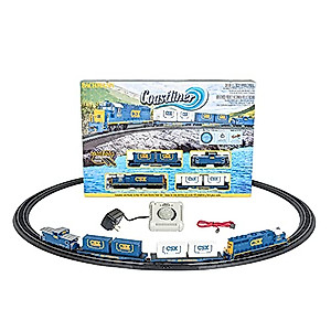 Bachmann Trains - Coastliner Ready To Run Electric Train Set - HO Scale