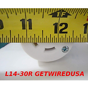 Power Converter 110/125V To 220/250V Electric Adapter 5-15P Wall Plug To L14-30R Twist-Lock 4-Pin Miller Lincoln Hobart Plasma Cutter Welder Mig Tig Arc Receptacle Outlet Box NEMA FX586W