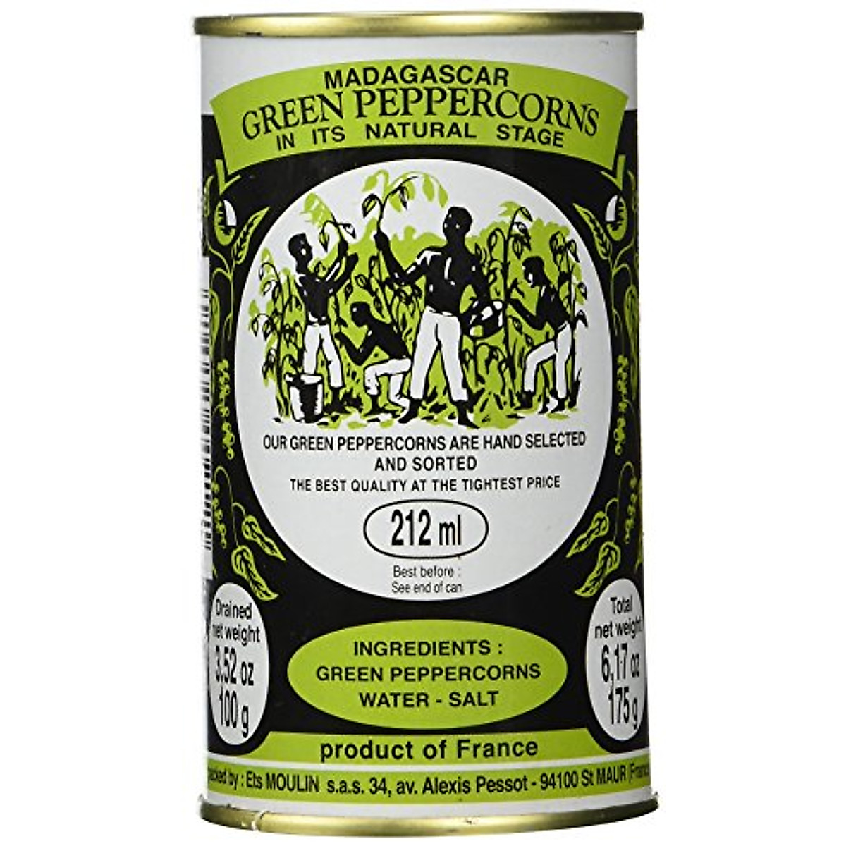 Madagascar Green Peppercorns in brine 3.52 oz,100g ,1 PACK