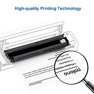 POLONO Thermal Transfer Ribbon, Thermal Ribbon Support MT800 (216mm) Portable Thermal Printer, Exclusive Thermal Ribbon Compatible for HPRT MT800 Wireless Bluetooth Portable Printer for Home/Office