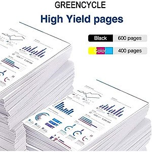 greencycle Remanufactured Ink Cartridge Compatible for Canon PG-240XL 240 XL CL-241XL 241 XL PIXMA MG3620 MG4220 MG3220 MG2220 MX392 MX432 MG3522 Printer (Black, 1 Pack ; Tri-Color, 1 Pack)