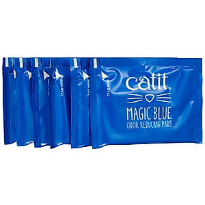 Catit Magic Blue Cat Litter Box Air Purifier, Refill Pads