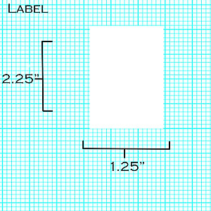 IDEALSEAL Compatible Replacement for 2.25 x1.25 Top Coated Direct Thermal 1135 Labels Per Roll (1 Roll) Strong Adhesive, Resistant to Scratches and Smudges, for Zebra 2844, ZD410, ZP450, ZP500, ZP505