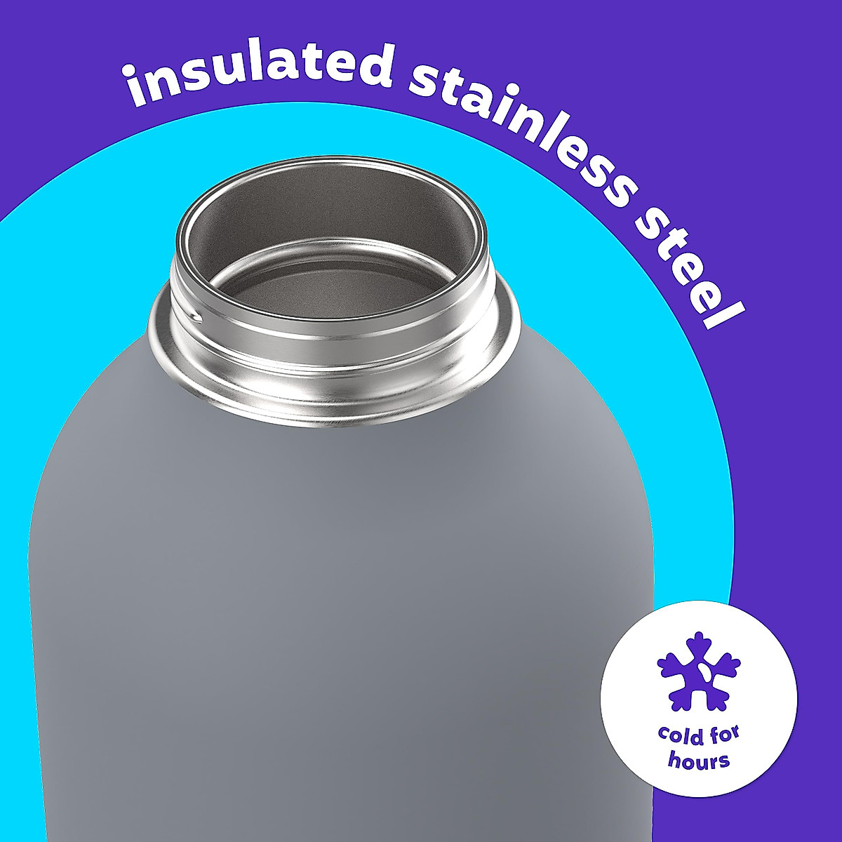 Bubba Radiant Vacuum-Insulated Stainless Steel Water Bottle with Leak-Proof Lid