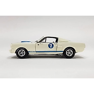 1965 Shelby G.T. 350R #7, White - Acme A1801814-1/18 Scale Diecast Model Car