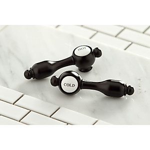 Kingston Brass KS1795TALBS Widespread Kitchen Faucet, Oil Rubbed Bronze