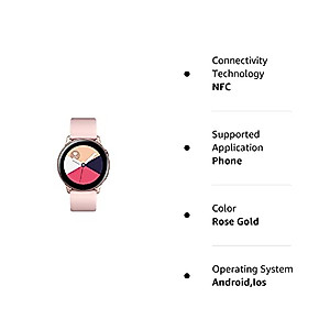 SAMSUNG Galaxy Active Smartwatch 40mm - Rose Gold (Renewed/Certified Refurbished) (Renewed)
