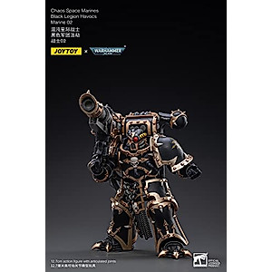 BLOOMAGE JOYTOY (BEIJING) TECH Warhammer 40K Black Legion HAVOCS Marine 02 1/18 FIG, Multi