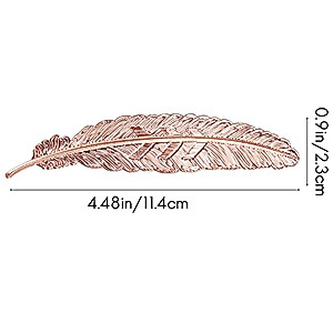 Nebel 14 Pieces Metal Bookmarks Feather Bookmarks Metal Feather Bookmarks Perfect Gift for Woman and Kids