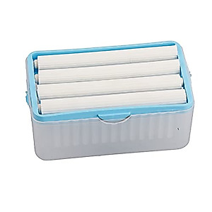 WBTY Multifunctional Box, Foaming Dispenser with Roller and Drain Holes, Bar Holder for Home Bathroom Kitchen Countertop Keep Dry & Easy to (Blue)