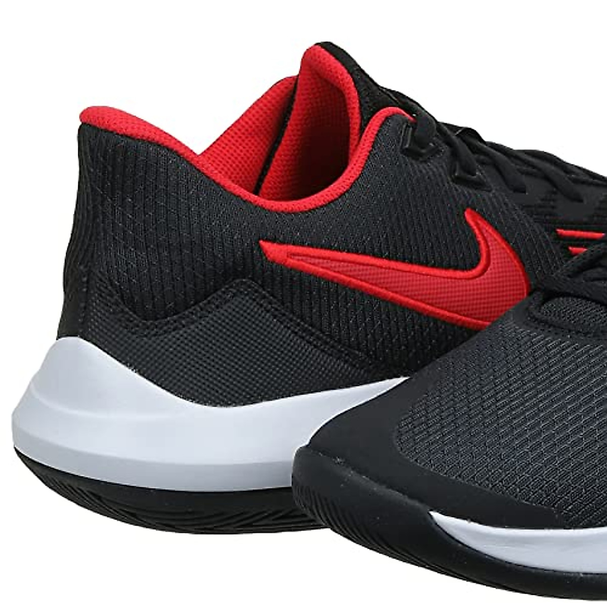 Nike Precision 5 Men's Basketball Shoes Black Red White CW3403-004 (Numeric_10_Point_5)