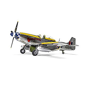 Airfix North American MK IV/P-51K Mustang 1:48 WWII Military Aircraft Plastic Model Kit A05137