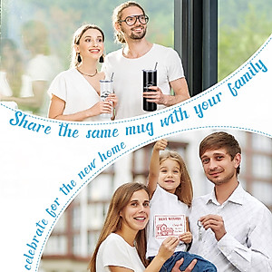 Sieral House Warming Gift for New Home House Warming Wine Tumbler for Women Men New Adventure for Friend Owner Wedding Gift(Cute Style, 12 oz)