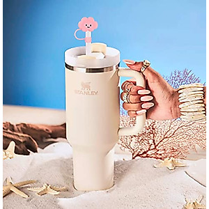 10mm Straw Cover, 3pcs Straw Covers Cap for Stanley Cup 40 oz 30 oz Food Grade Silicone Cute Large Cloud Straw Topper Straw Tips Cover Protector Plugs for Stanley Tumblers for Stanley Cup Accessories