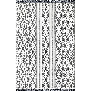 nuLOOM Indoor/Outdoor Striped Miriam Area Rug, 12' x 15', Grey