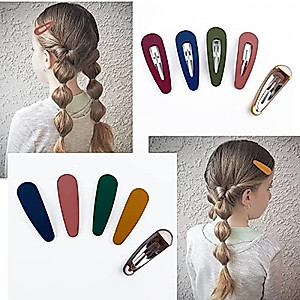 TIXBABY 20 Pcs Hair Clips for Girls - Hair Barrettes for Women - Metal Snap Hair Clips - Toddler Hair Clips - Hair Accessories for Kids Teens Girls(Hair Clips-A)