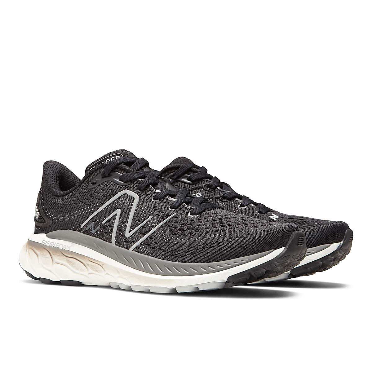 New Balance Women's Fresh Foam X 860 V13 Running Shoe, Black/White/Castlerock, 9